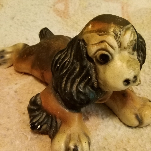 Chalkware | Accents | Vintage Chalkware Cocker Spaniel Brown Porcelain ...